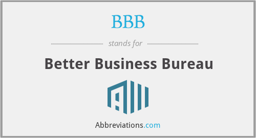 What does BBB stand for?