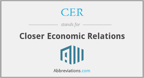What does CER stand for?