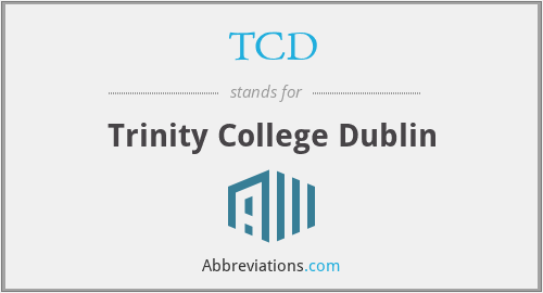 What does TCD stand for?