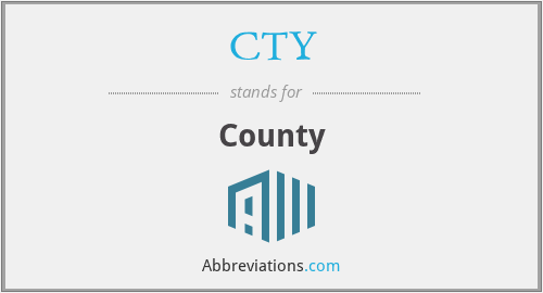 What does CTY stand for?
