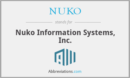What does NUKO stand for?