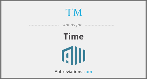 What is the abbreviation for time?