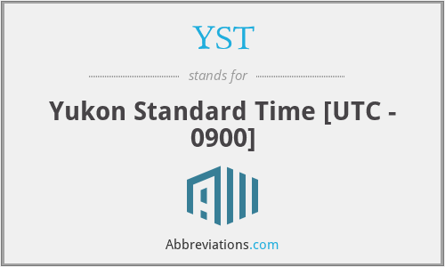 What does YST stand for?
