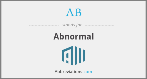 What is the abbreviation for abnormal?