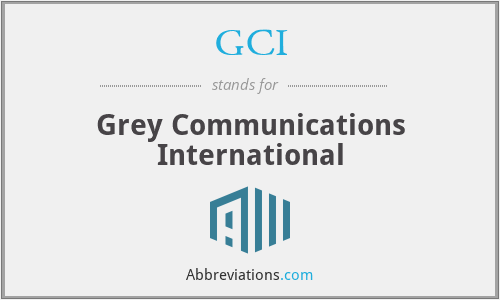 What does GCI stand for?
