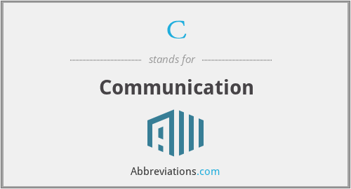 What is the abbreviation for Communication?