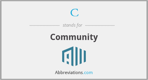 What is the abbreviation for Community?