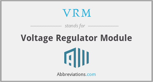 What does VRM stand for?