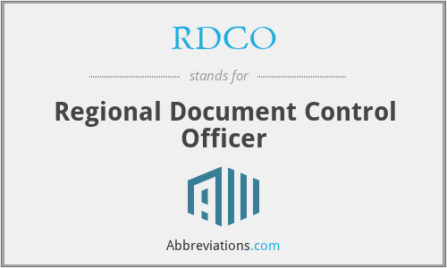 What does RDCO stand for?