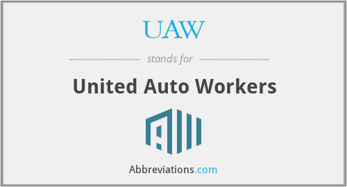What does UAW stand for?