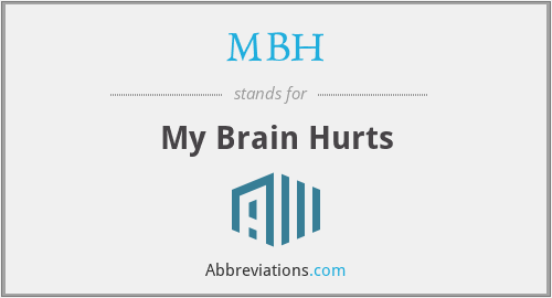 What does MBH stand for?