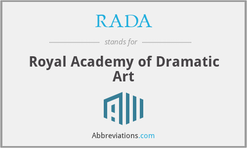 What does RADA stand for?