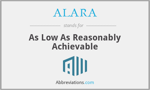 What does ALARA stand for?