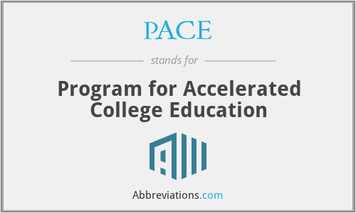 What does PACE stand for?