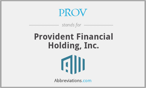 What does PROV stand for?