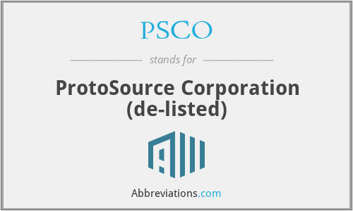 What does PSCO stand for?