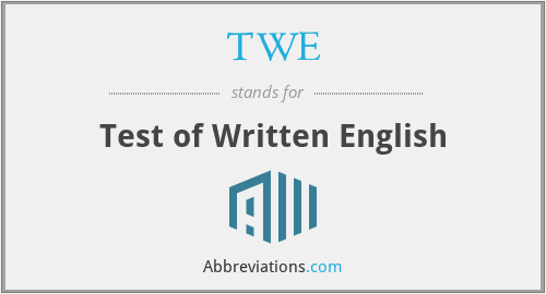 What does TWE stand for?