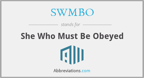 What does SWMBO stand for?