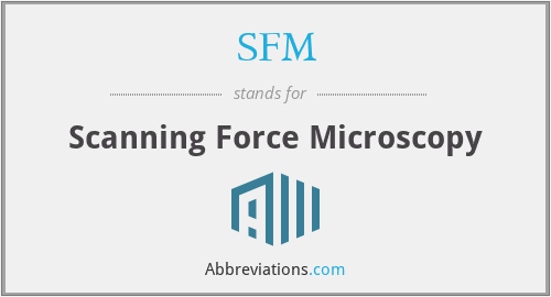 What does SFM stand for?