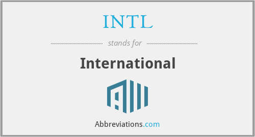 What is the abbreviation for International?