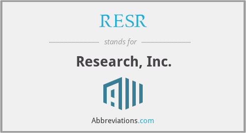What Does Resr Stand For 1923