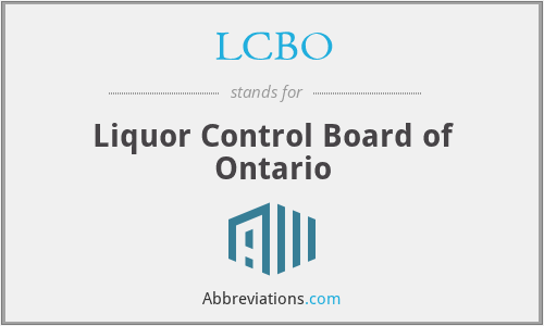 What does LCBO stand for?