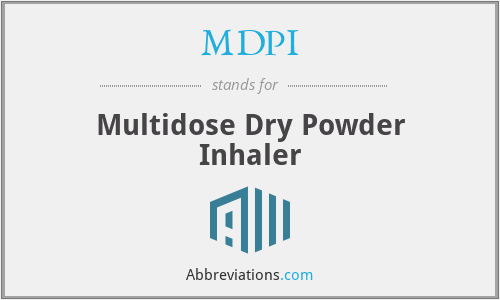 What does MDPI stand for?