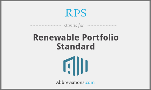 RPS - Renewable Portfolio Standard