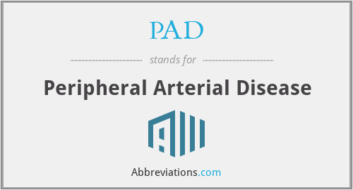What does PAD stand for?