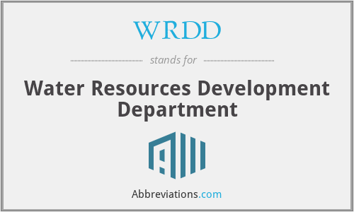 What does WRDD stand for?