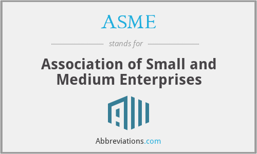 What does ASME stand for?