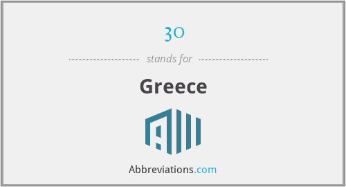 What is the abbreviation for Greece?