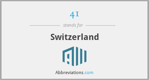 What is the abbreviation for Switzerland?