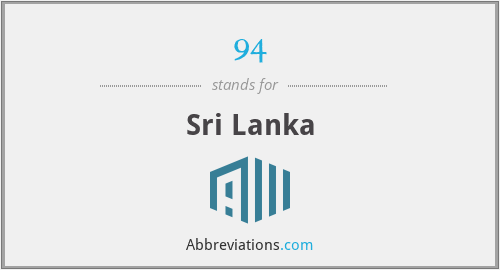 What is the abbreviation for Sri Lanka?