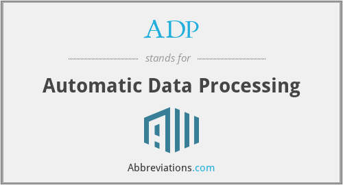 What does ADP stand for?