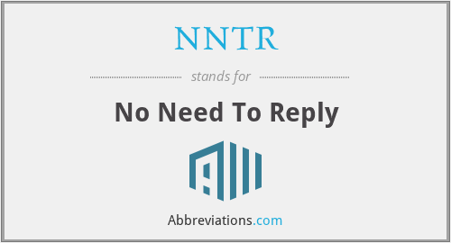 What does NNTR stand for?