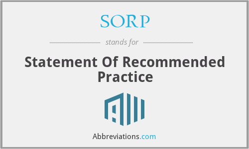 What does SORP stand for?