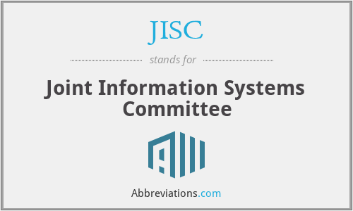 What does JISC stand for?
