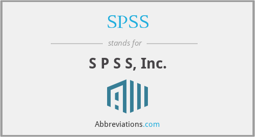 What does SPSS stand for?