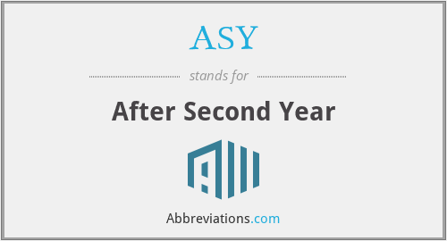 What does ASY stand for?
