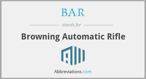 What does BAR stand for?