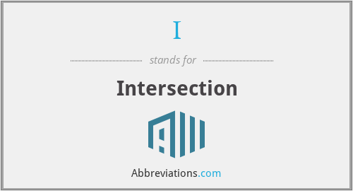 What is the abbreviation for Intersection?