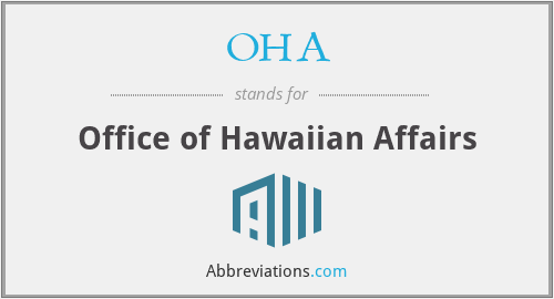 What does OHA stand for?