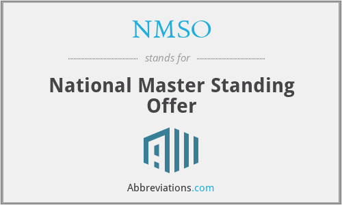What does NMSO stand for?