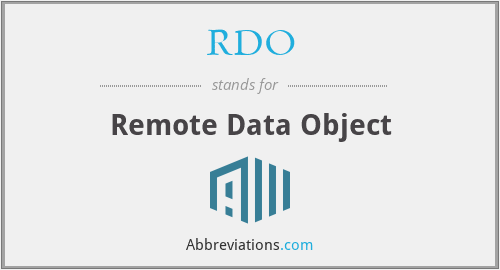 What does RDO stand for?