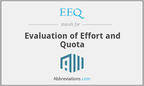 What does EEQ stand for?