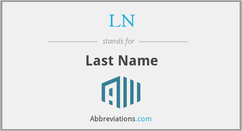 What does LN stand for?