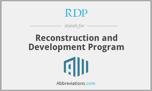 RDP - Reconstruction and Development Program
