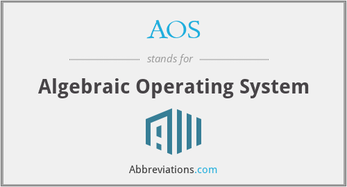 AOS - Algebraic Operating System