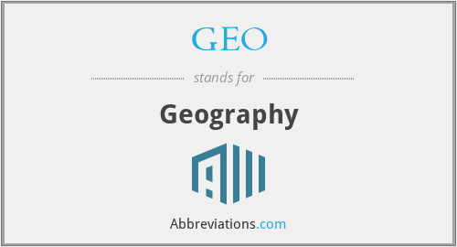 What is the abbreviation for Geography?